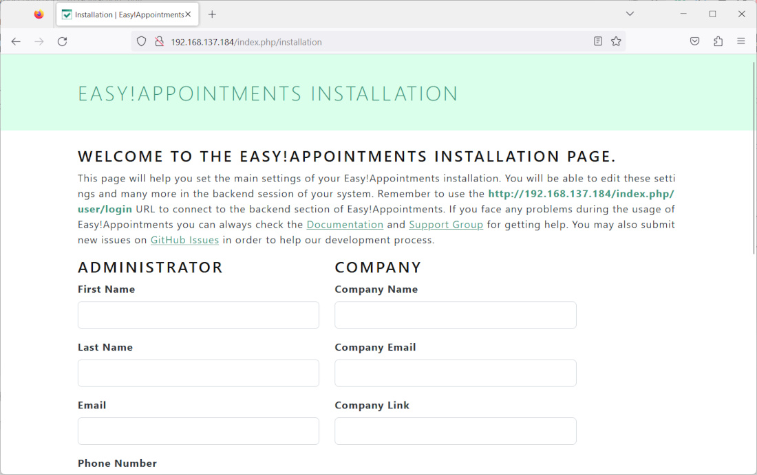 How to install Easy!Appointments on Raspberry PI: Open Source Reservation Tool