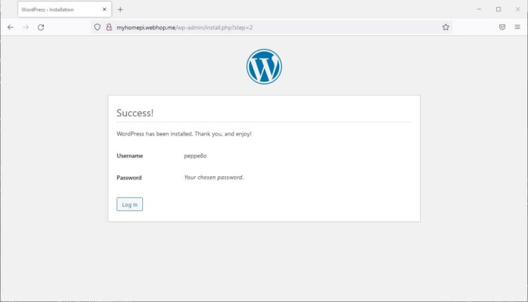Install a complete WordPress host in a Raspberry Pi