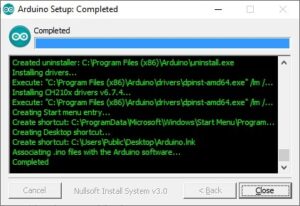Arduino IDE: install on Windows PC and test it