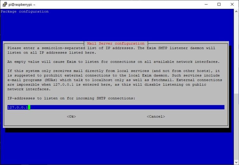 Setup Exim4 to Send Email from Terminal With Raspberry PI (with examples)