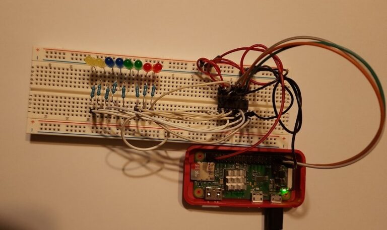 Using 74hc595 Shift Register with Raspberry PI