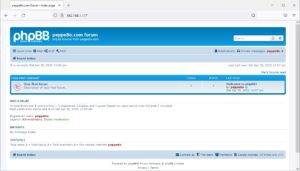 Self Hosted forum with phpBB and Raspberry PI