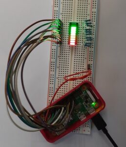 Using a 10-segment Led Bar with Raspberry PI and Python