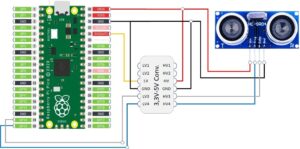 Control an HC-SR04 Ultrasonic Sensor With Raspberry PI Pico and Micropython