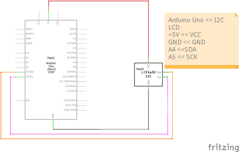 LCD Display and Arduino Uno: I2C Liquid Crystal wiring and code