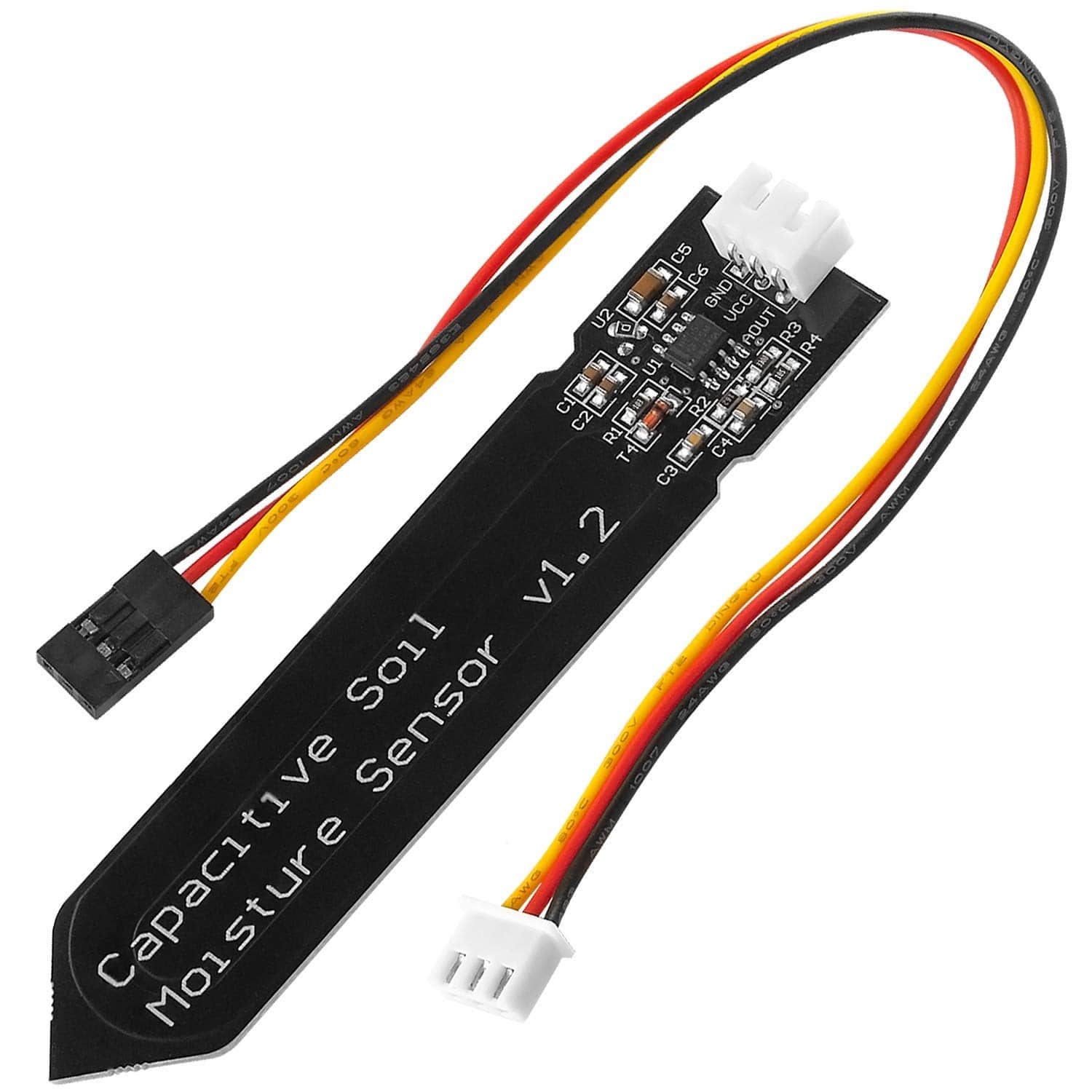 Capacitive Soil Moisture Sensor with Raspberry PI Pico: wiring, code ...