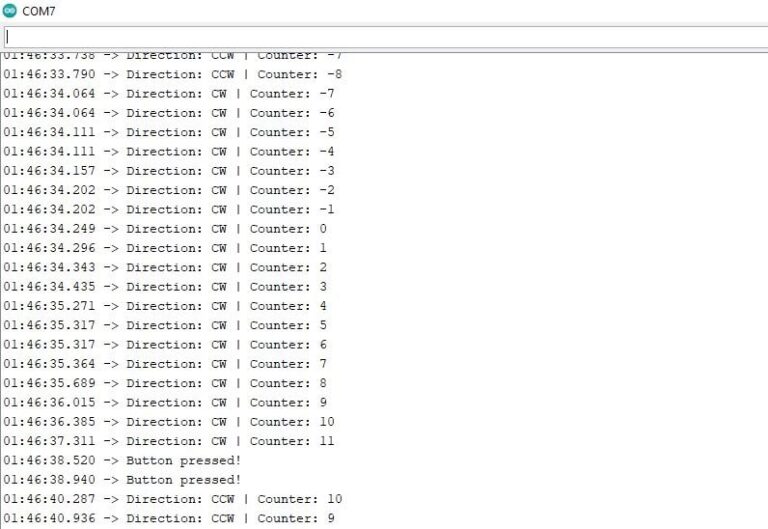 KY-040 and Arduino: Rotatory Encoder wiring and code