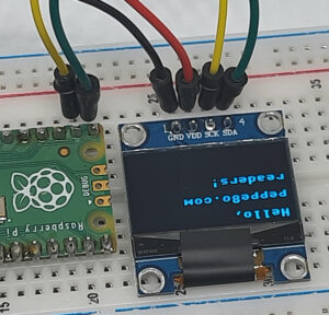 Add an OLED display to Raspberry PI Pico with MicroPython