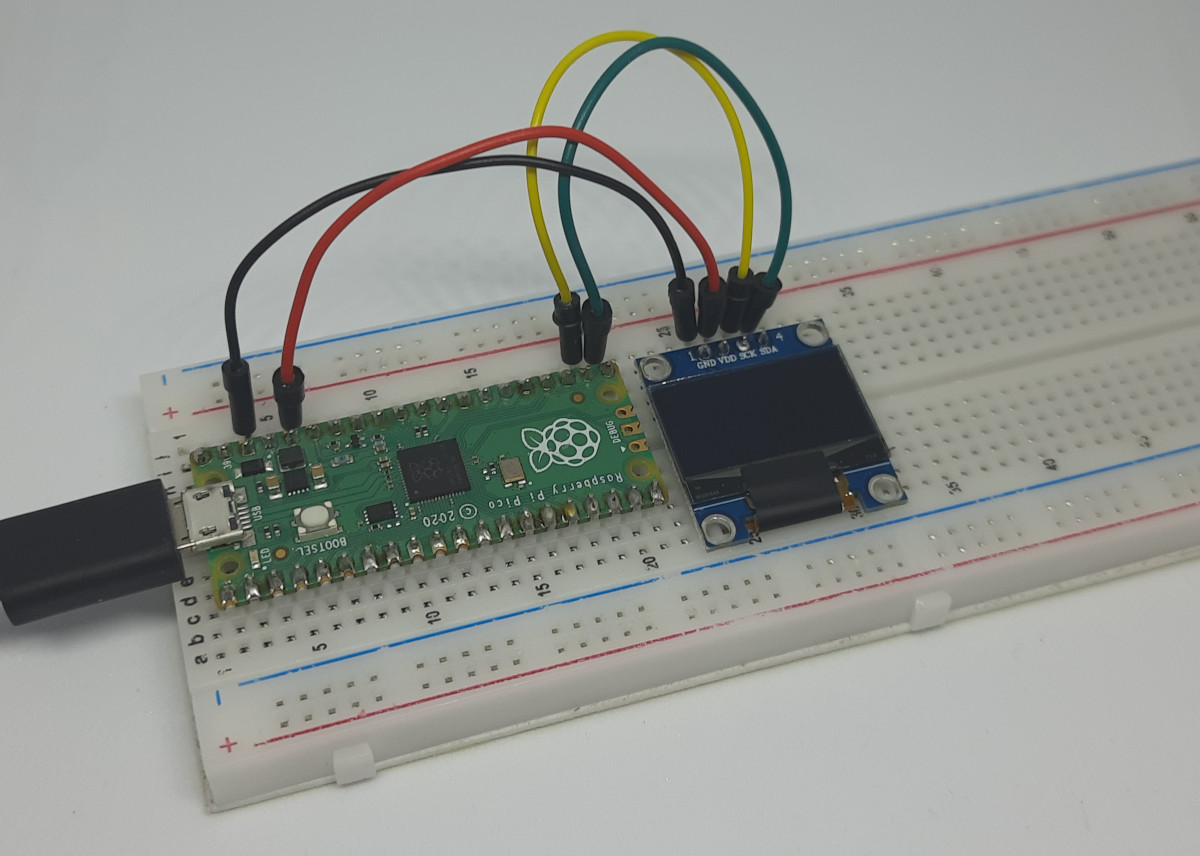 Add an OLED display to Raspberry PI Pico with MicroPython