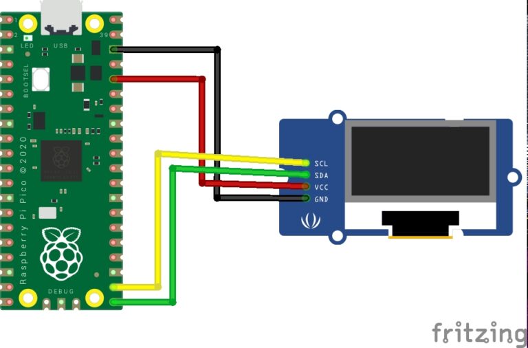 Add An Oled Display To Raspberry Pi Pico With Micropython