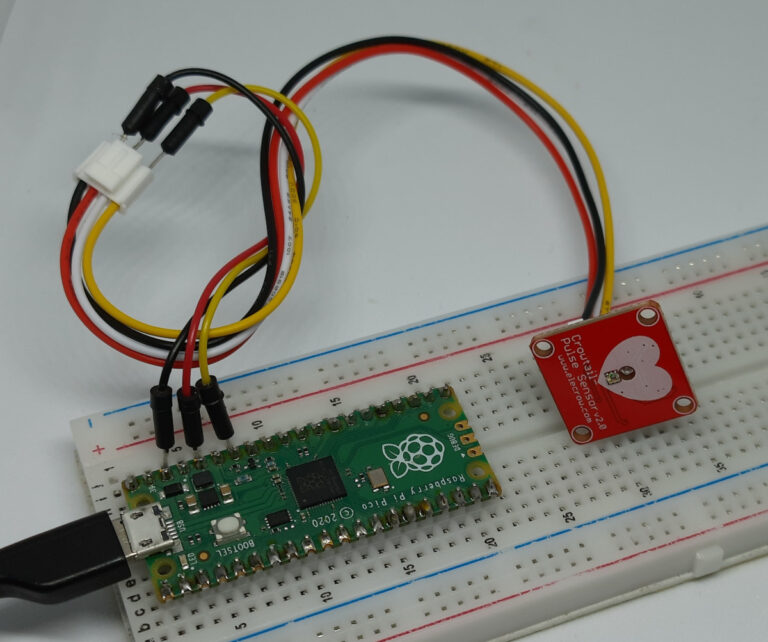 Pulse Sensor with Raspberry PI Pico: Hearth Beat Chech with MicroPython