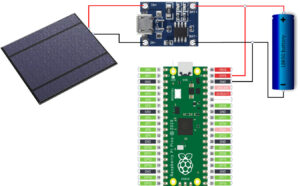 How to power Raspberry PI Pico with Solar Cells