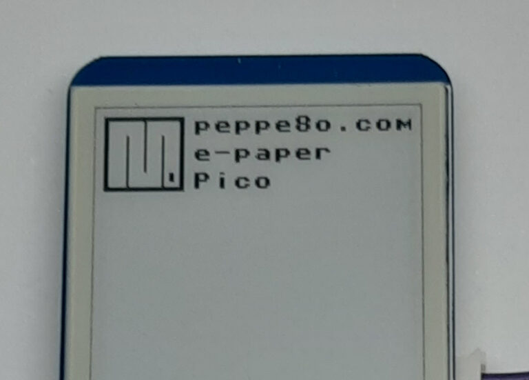 Raspberry PI Pico and e-paper (e-ink) Display