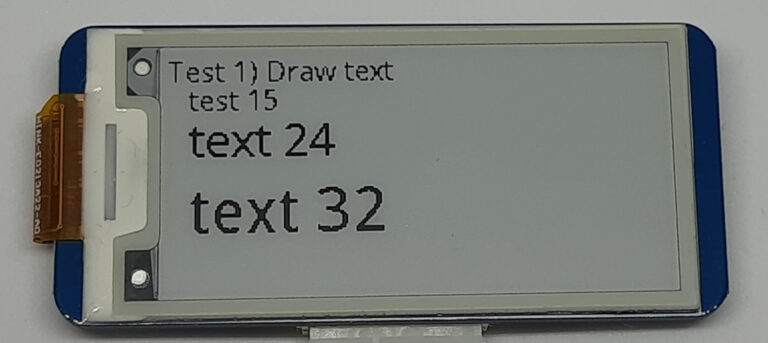 Use Raspberry PI with E-Ink (E-Paper) display