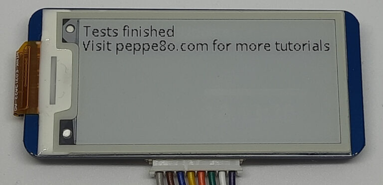 Use Raspberry PI with E-Ink (E-Paper) display