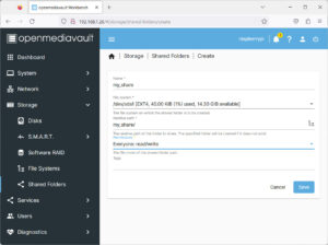 OpenMediaVault and Raspberry PI: NAS Installation and Setup