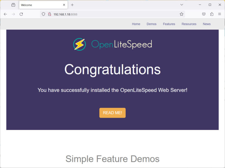 OpenLiteSpeed and Raspberry PI: Superfast Webserver, Alternative to Apache