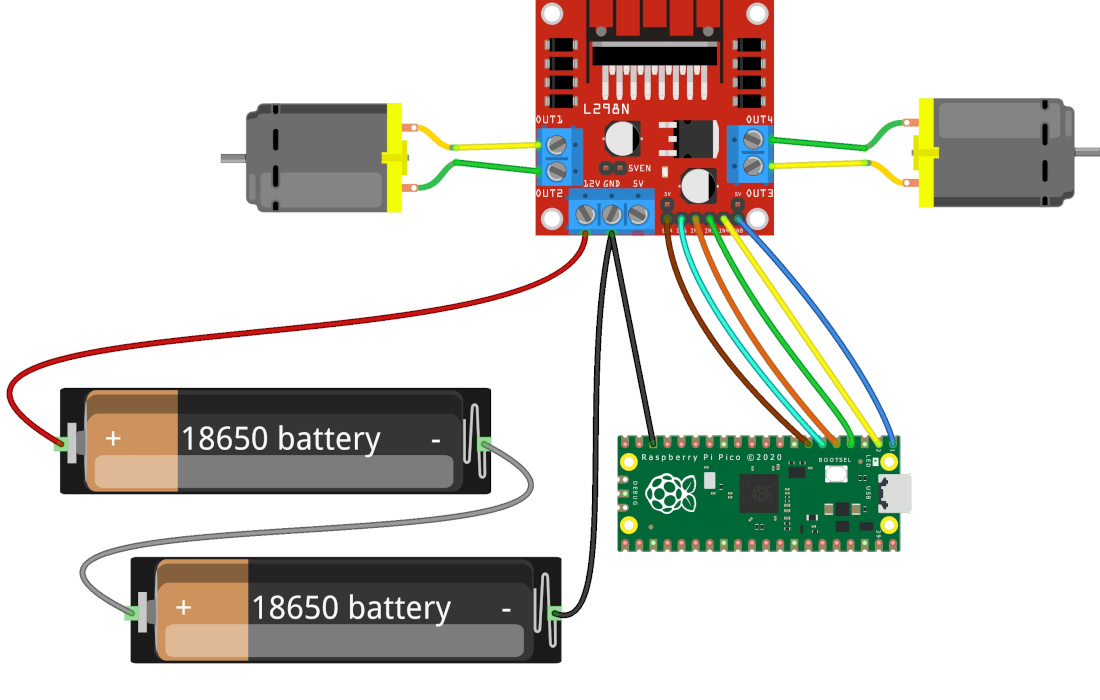 L298n Stepper Motor Driver Controller Board Raspberry Pi Pico