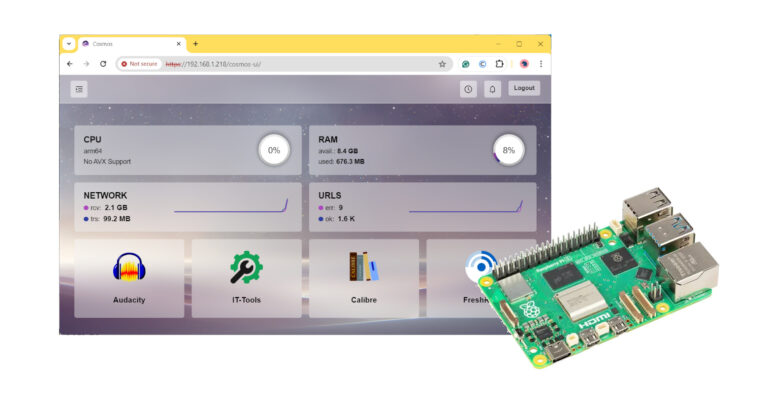 Self-Hosted, Private Cloud with Raspberry PI and Cosmos Cloud