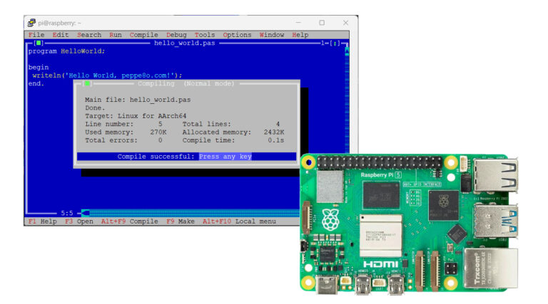 Using Pascal Programming Language With Raspberry PI